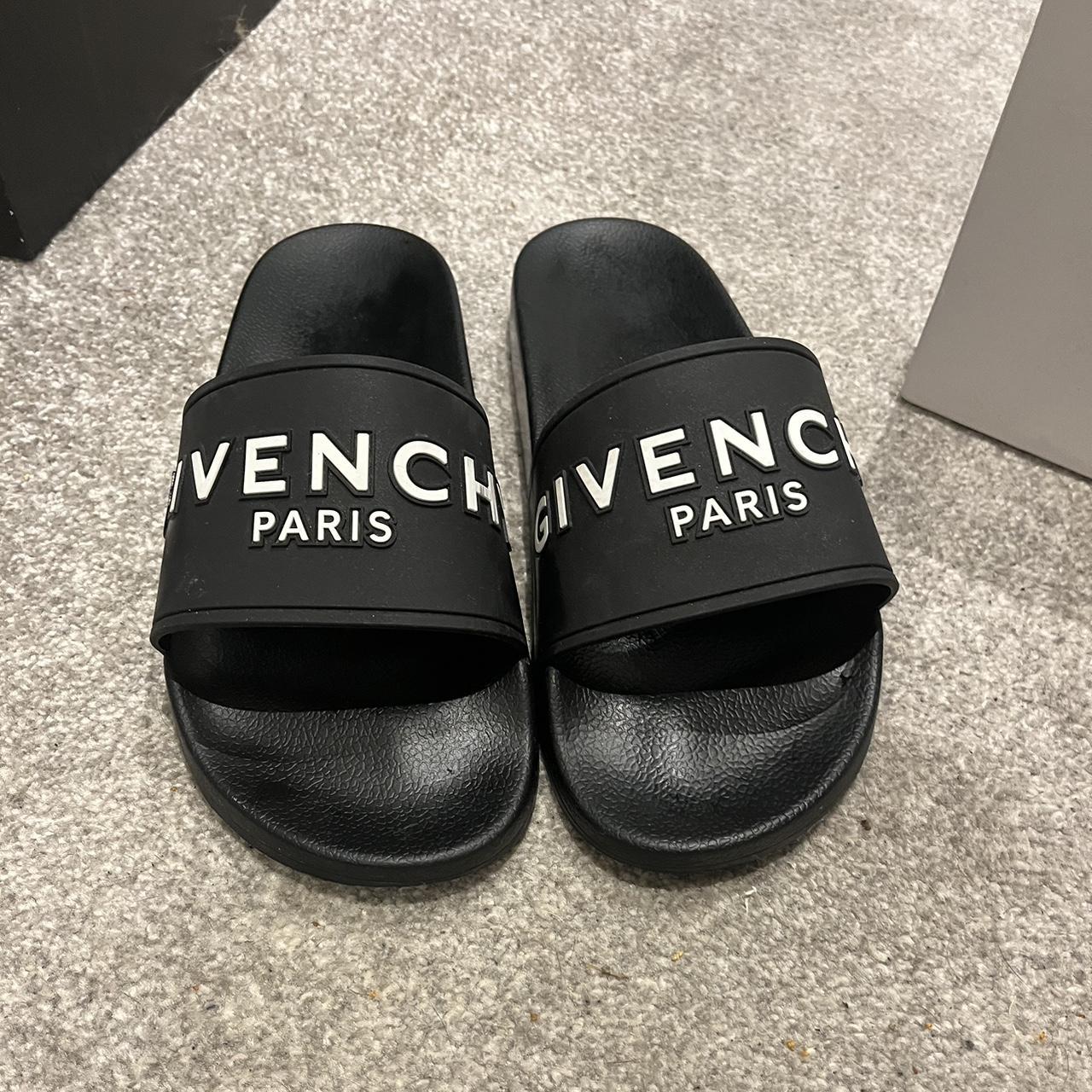 Givenchy slides Size 6/7 Only wore twice Bought... - Depop