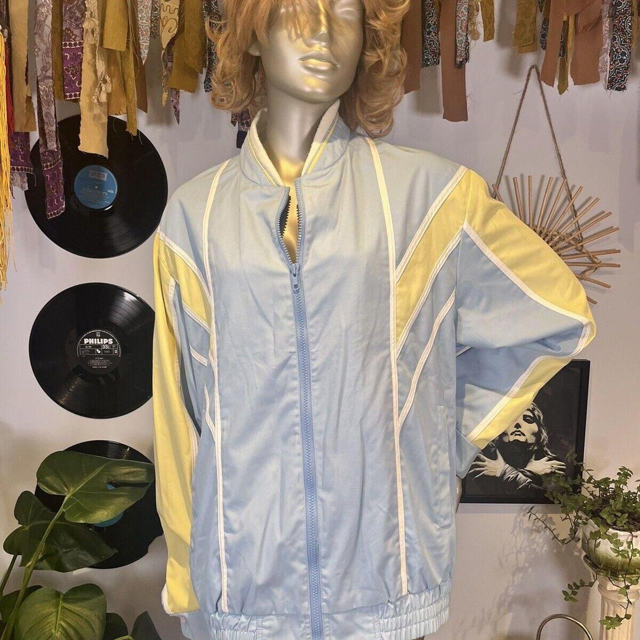 Vintage Retro Shellsuit Jacket Zip Up Coat 80s... - Depop