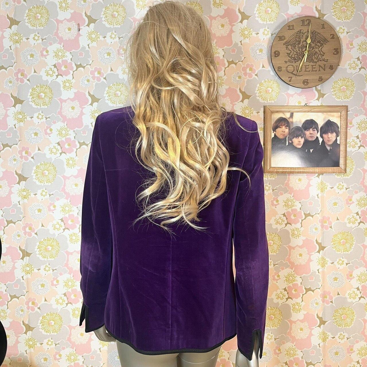 Vintage 70s Velvet Blazer Jaeger Uk Size 10 1970s... - Depop