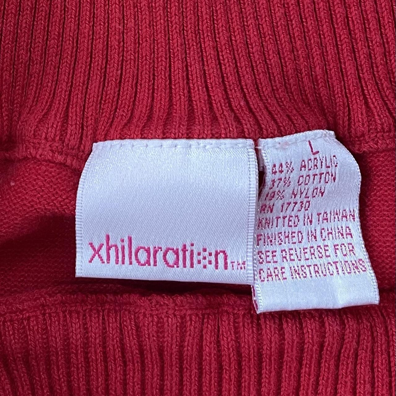 Y2K Xhilaration Red Off the Shoulder Long Sleeve... - Depop