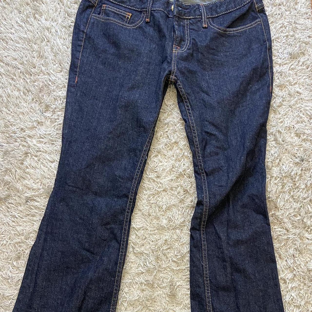 super cute low rise Bebe jeans with bedazzled... - Depop