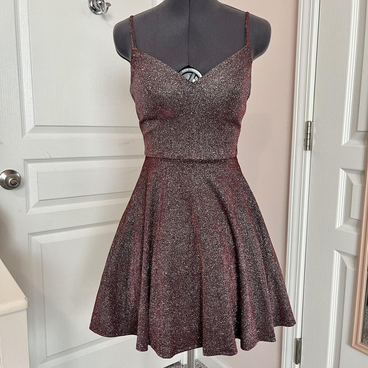 Color changing prom dress. Sparkles change color in... - Depop