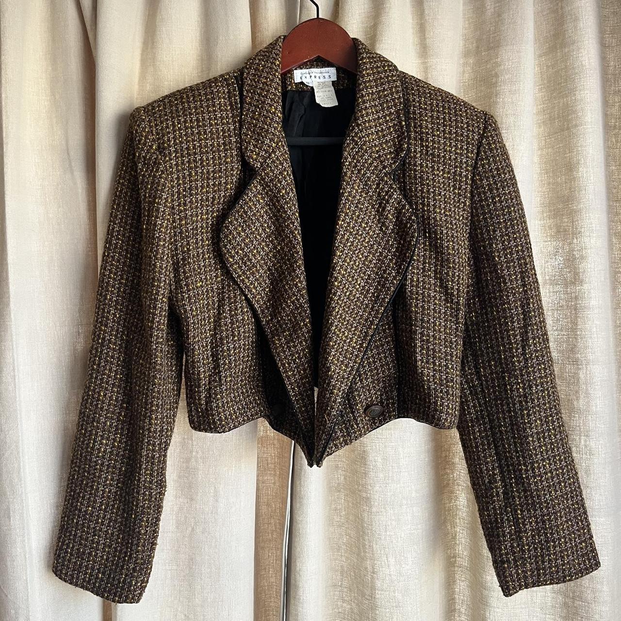 Insane Vintage Express Cropped Blazer! 🤎 This is... - Depop