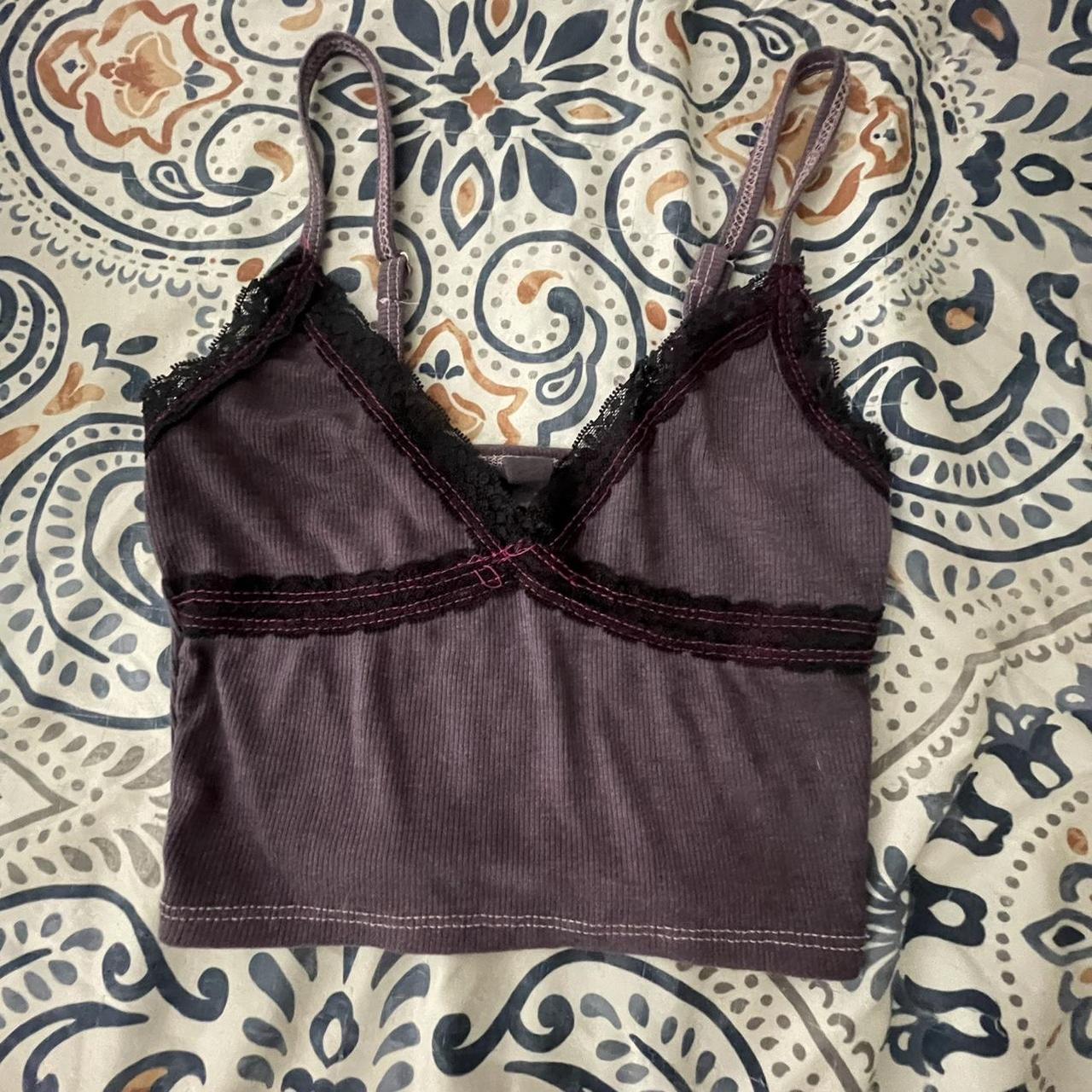 Cute alternative emo monster high style lace cami... - Depop