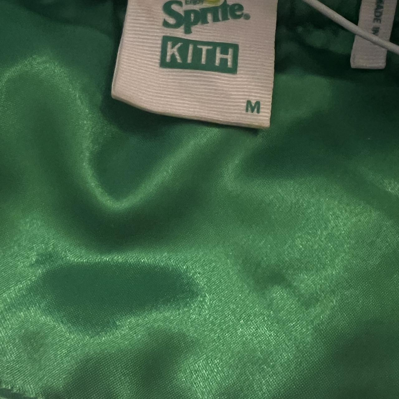 KITH x SPRITE green bomber jacket with a silky feel.... - Depop