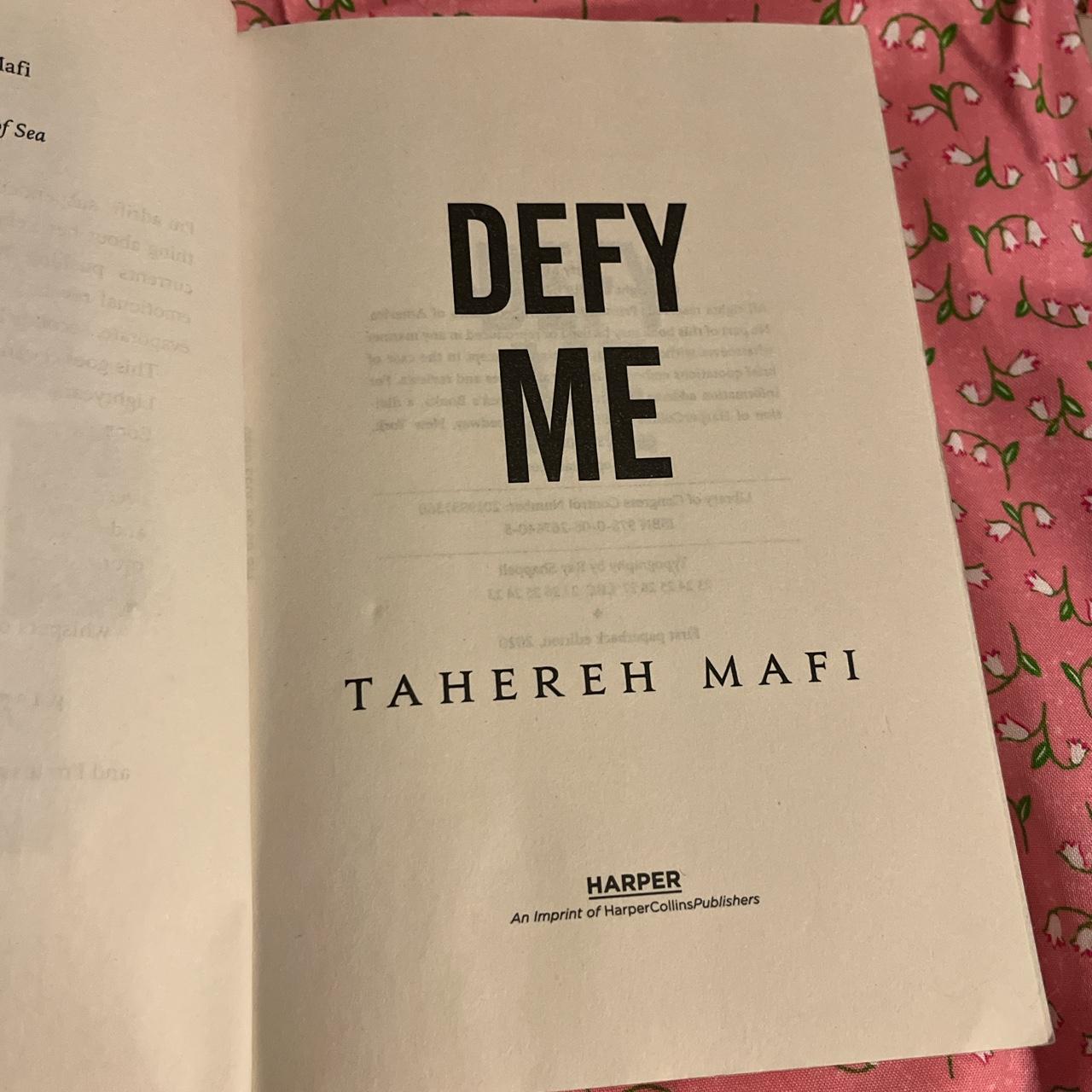 Defy Me by Tahereh Mafi #Book #BookTok #ShatterMe... - Depop