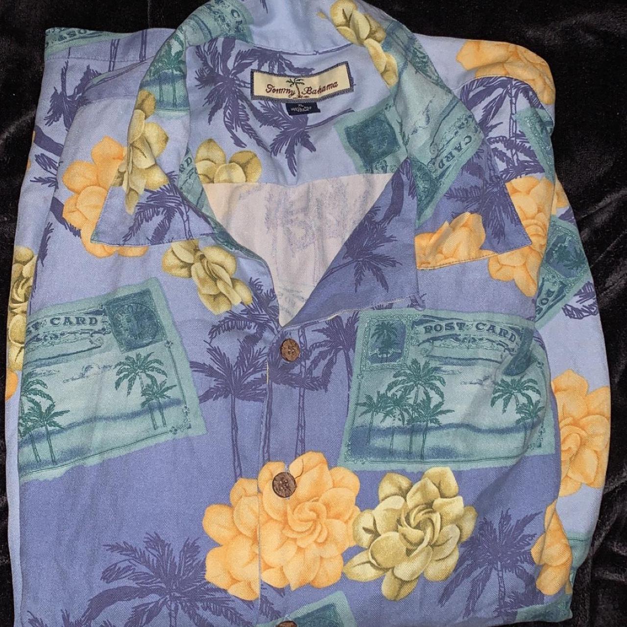 Tommy bahama 100% silk Hawaiian shirt size XL - Depop