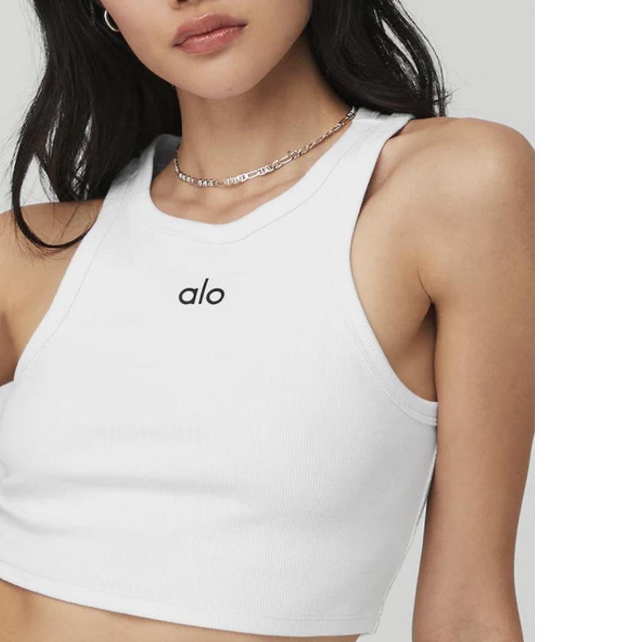 Alo yoga aspire tank top Sma stain shown No size... - Depop