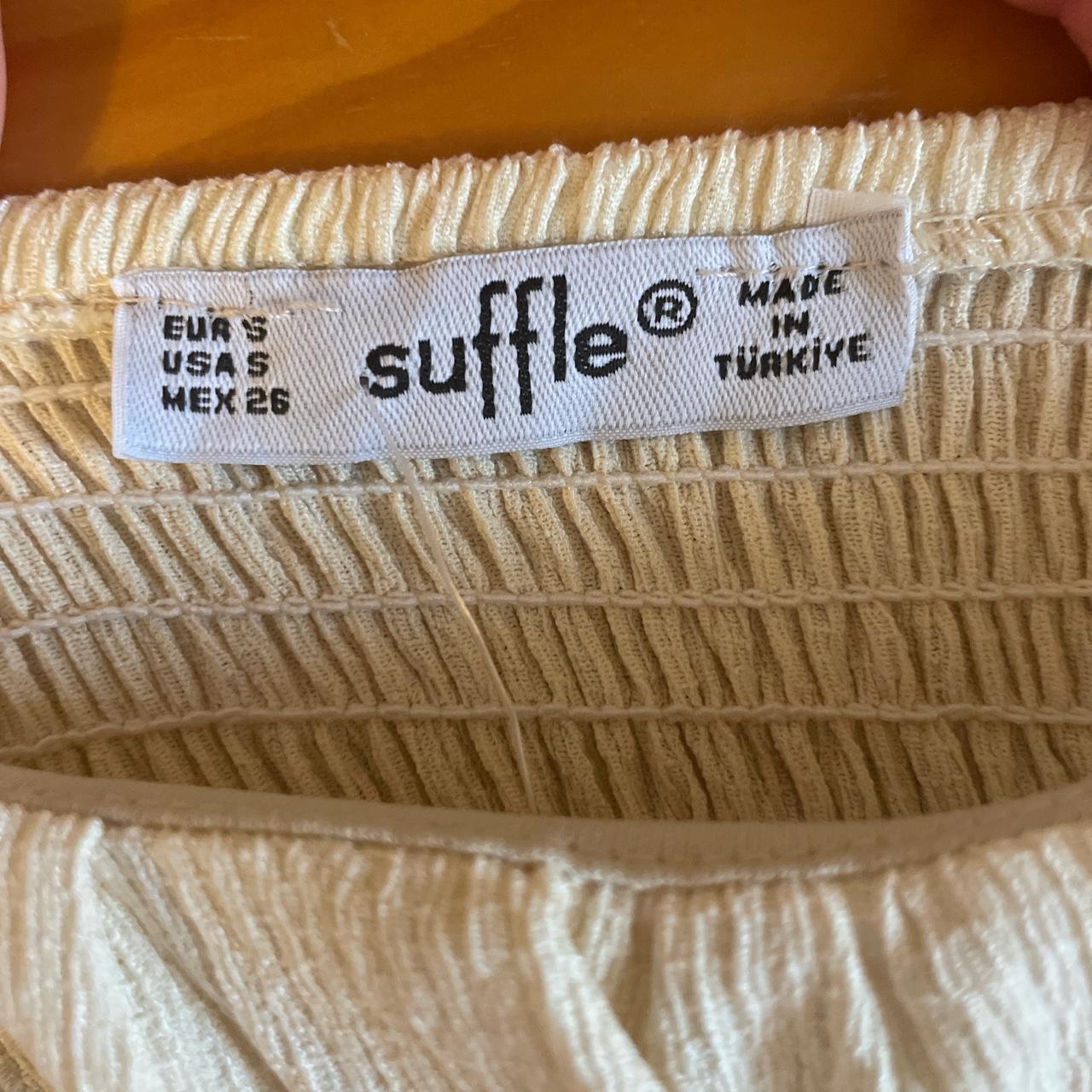 Really cute, cottage-gore style cream crepe summer... - Depop