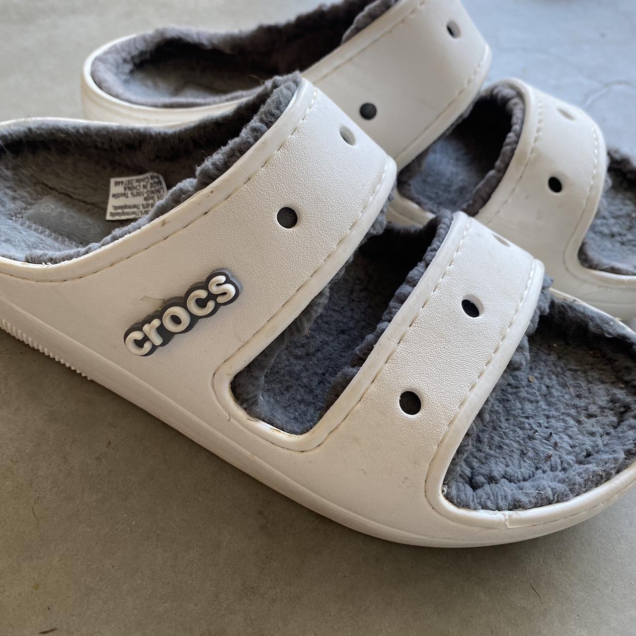 Fluffy Crocs Worn a handful of times Great condition... | Depop