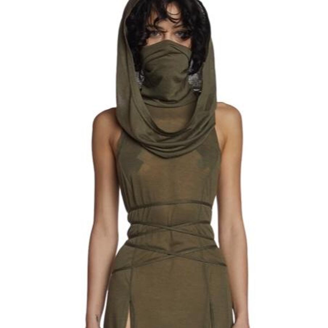 Darkerwavs Dollskill Echo hooded maxi dress. Brand... - Depop