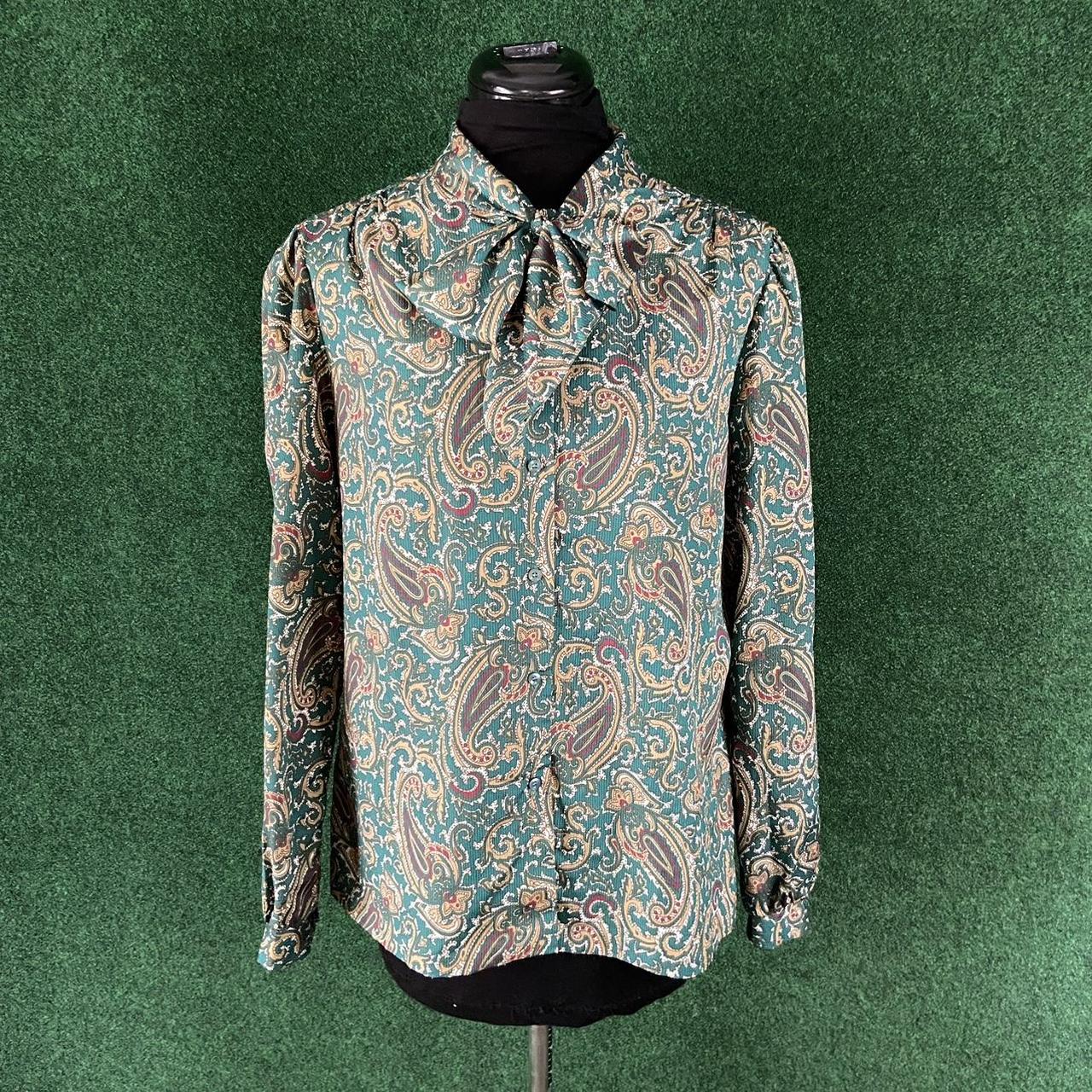 vintage blouse by Rhoda Lee Lightweight textured... - Depop