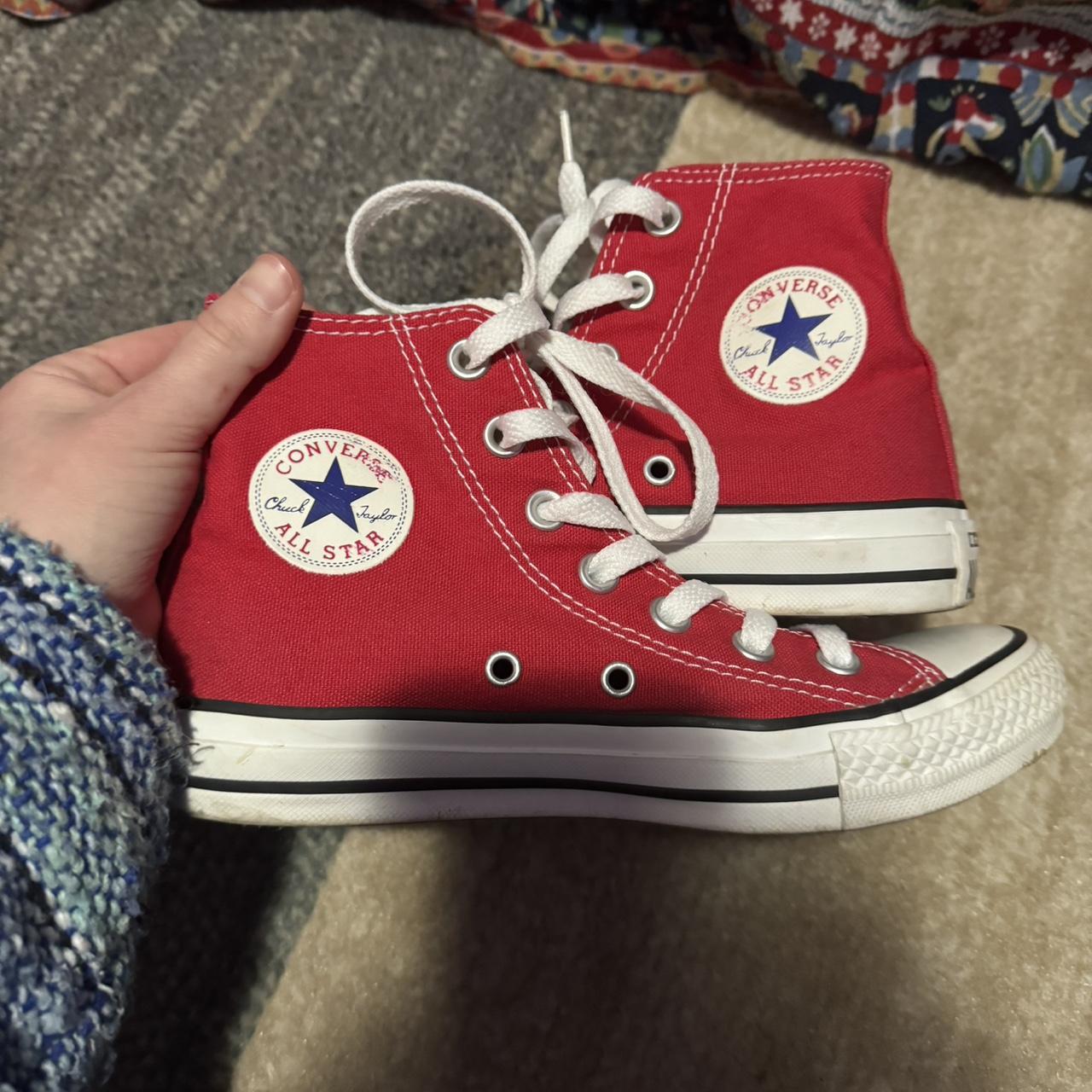 Red high top Converse * Great condition * Women’s... - Depop