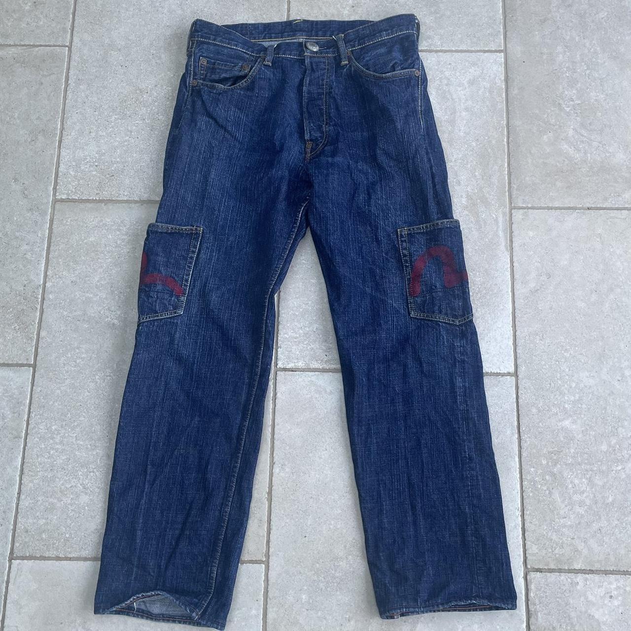 Evisu jeans W34 L34 Sick design - Depop