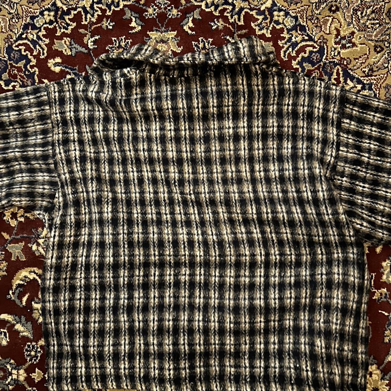 earth ragz vintage drug rug quarter zip sweater... - Depop