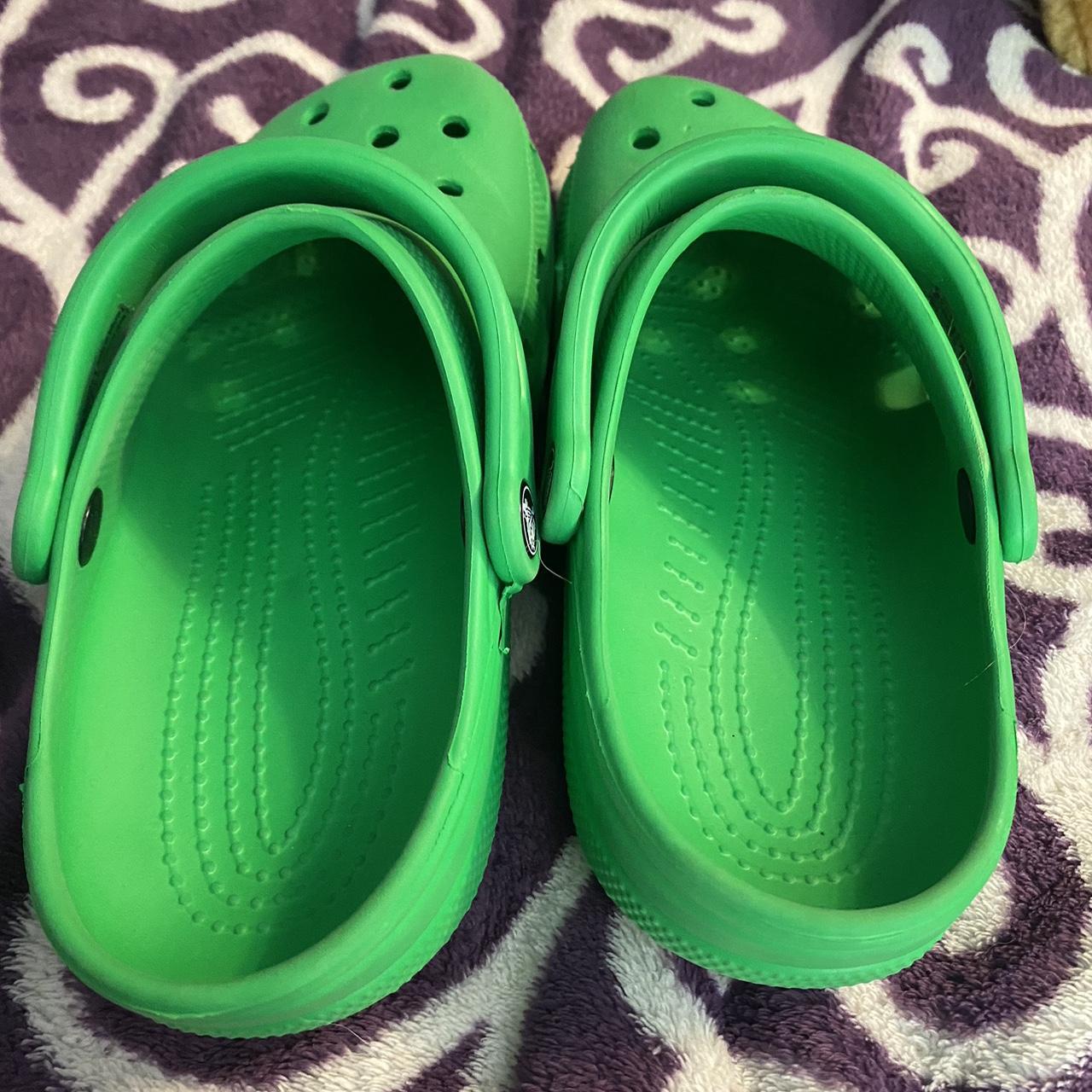 Crocs Women's Green Sandals | Depop