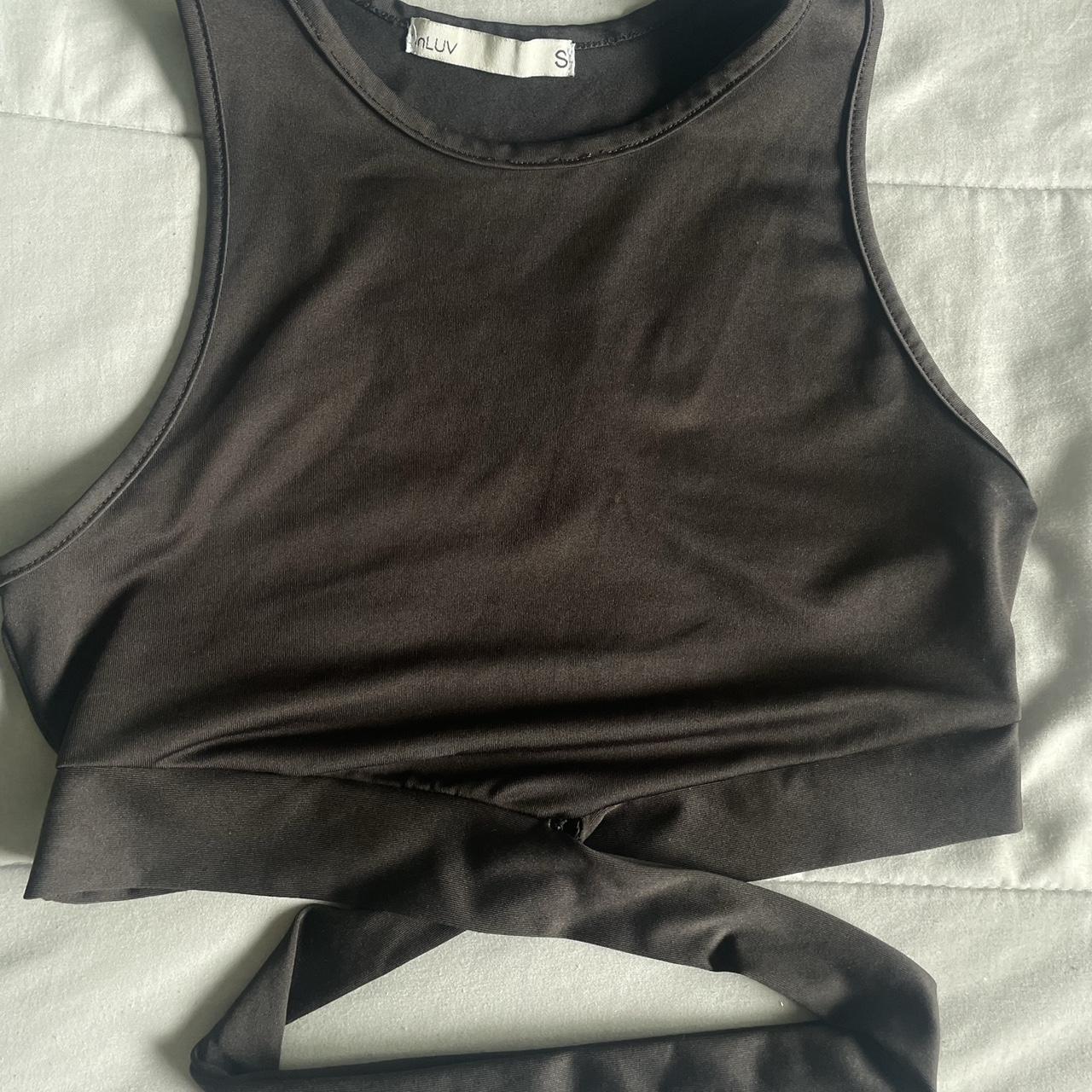 Cute Black Tank Top Depop