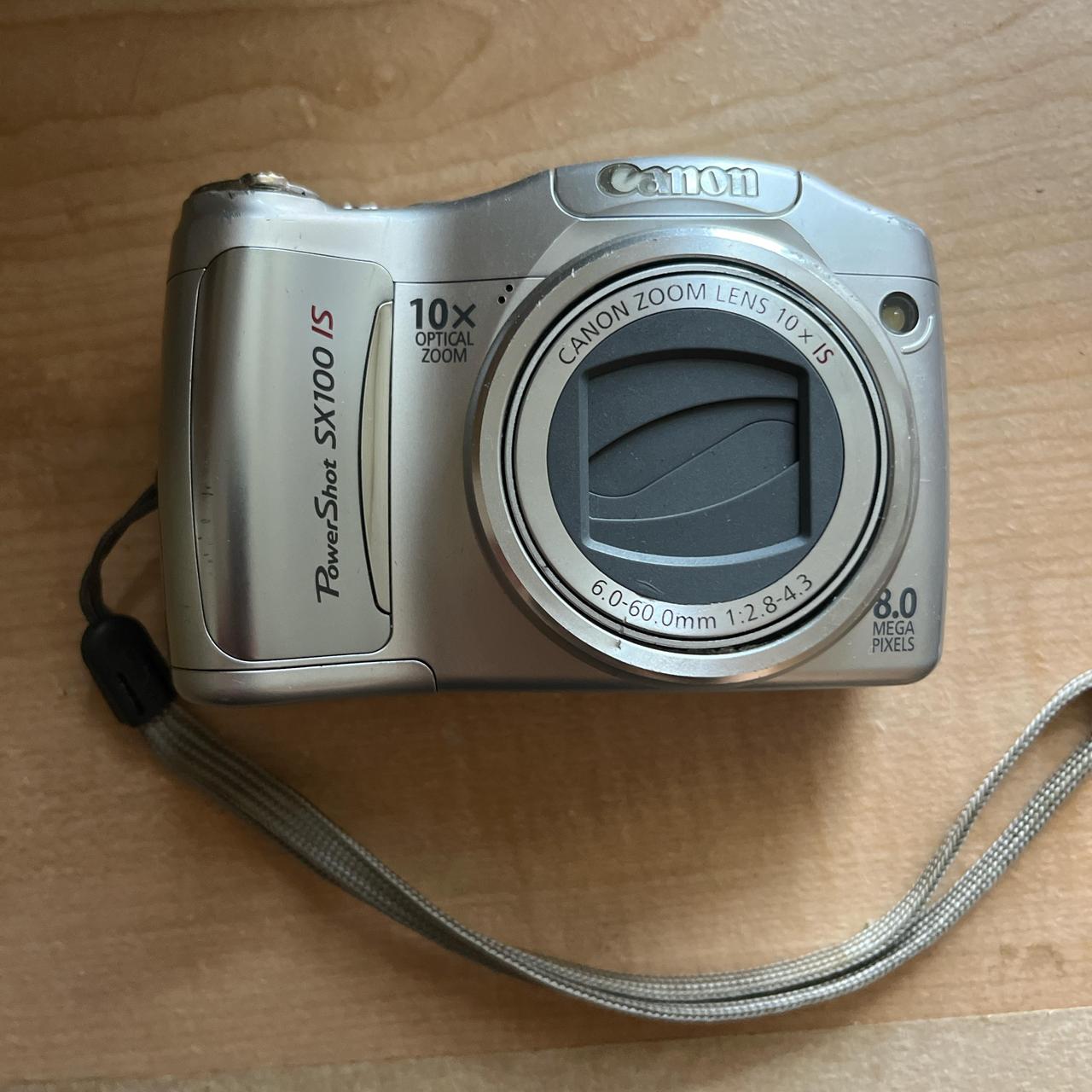 Silver Canon Powershot SX100 IS digital camera... - Depop