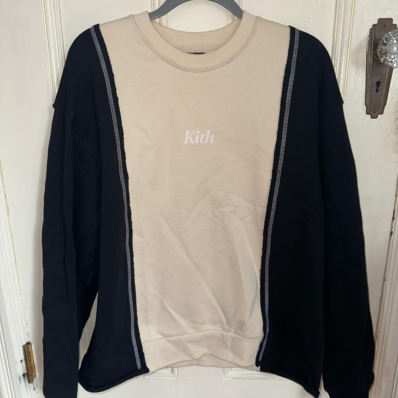 KITH Reverse Paneled Crew Neck Sweatshirt Worn... - Depop