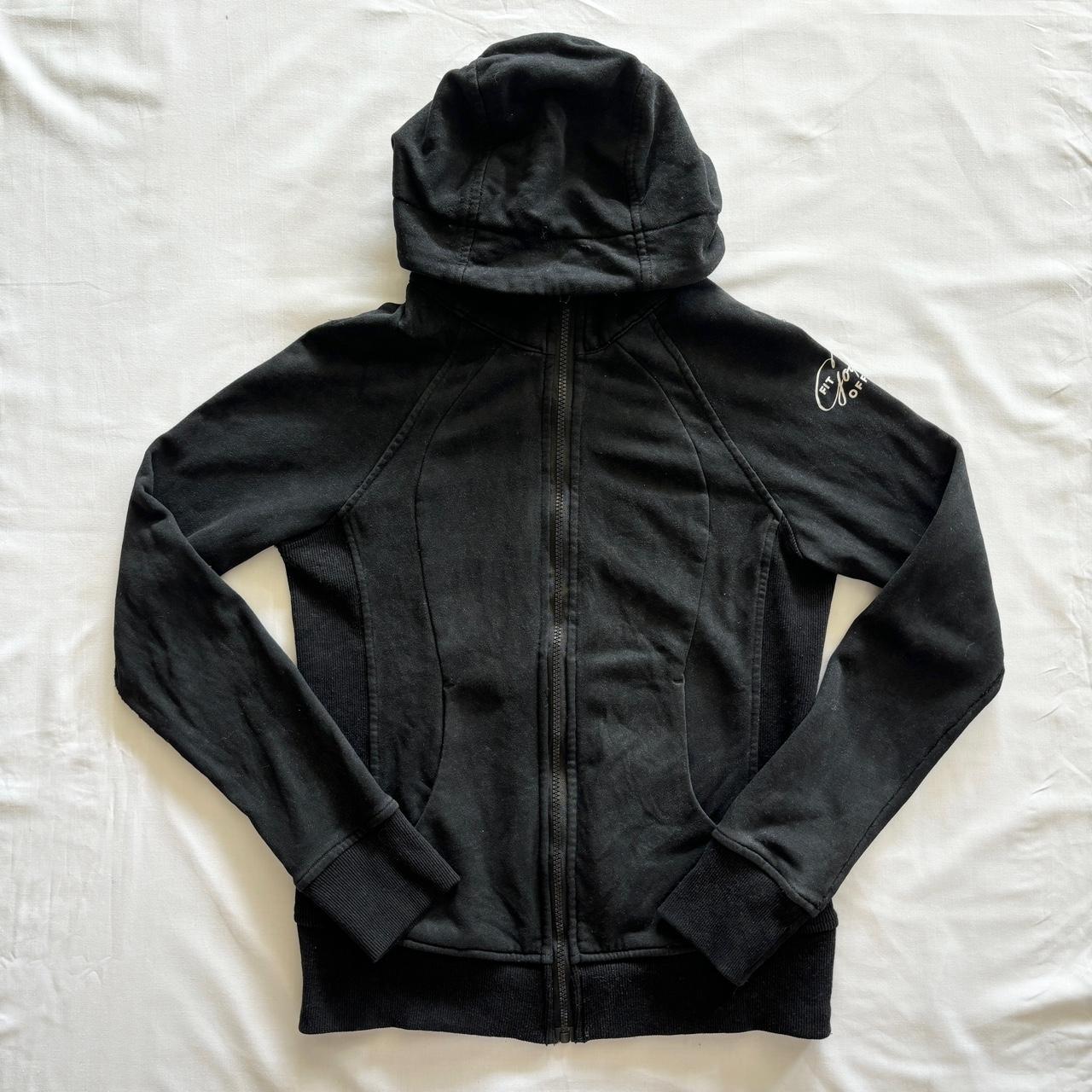 BLACK FITTED JACKET 💌 full length zip up fitted... - Depop