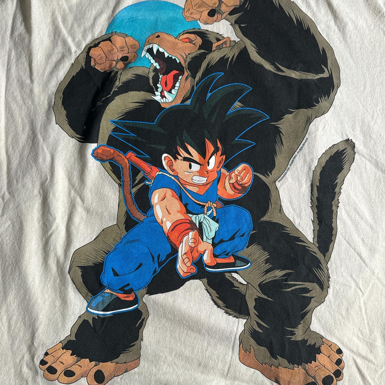 Dragonball goku anime double sided shirt Sz:... | Depop