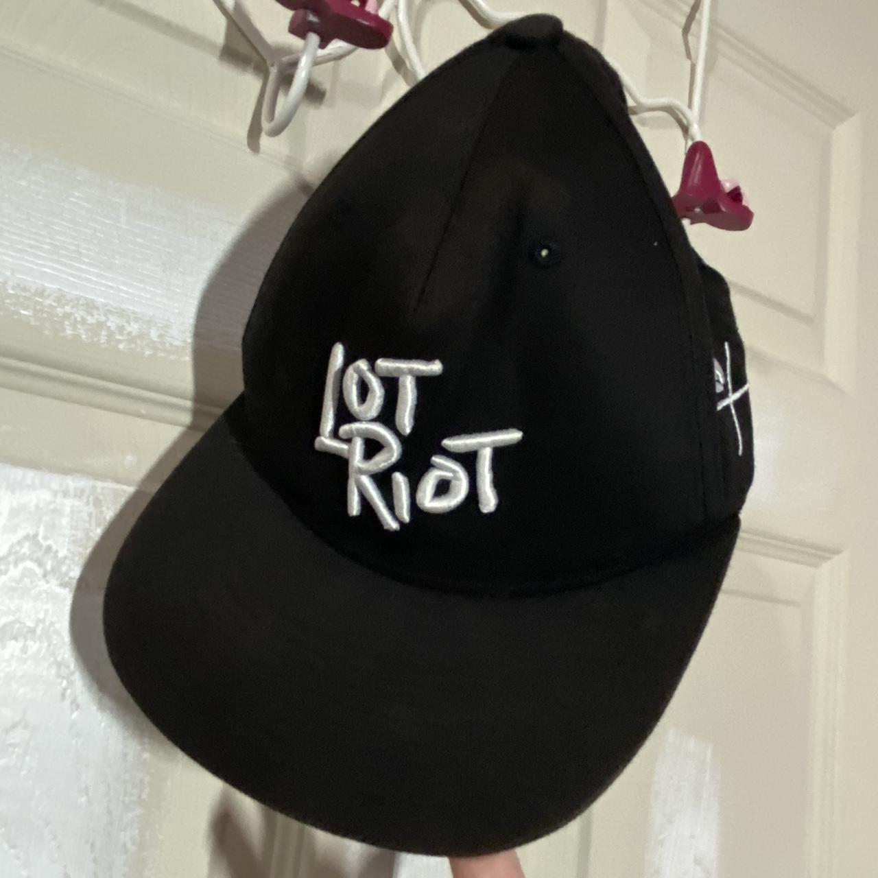 Lot riot hat One size only Some sun damage seen on... - Depop
