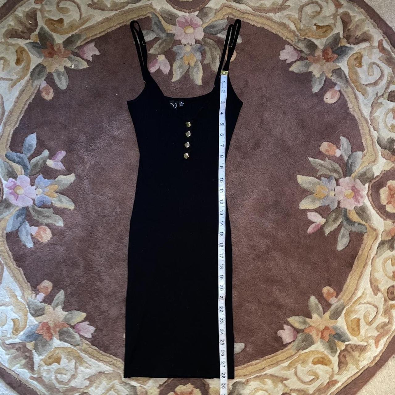 black bodycon mini dress 🖤🥀 ribbed material ... - Depop
