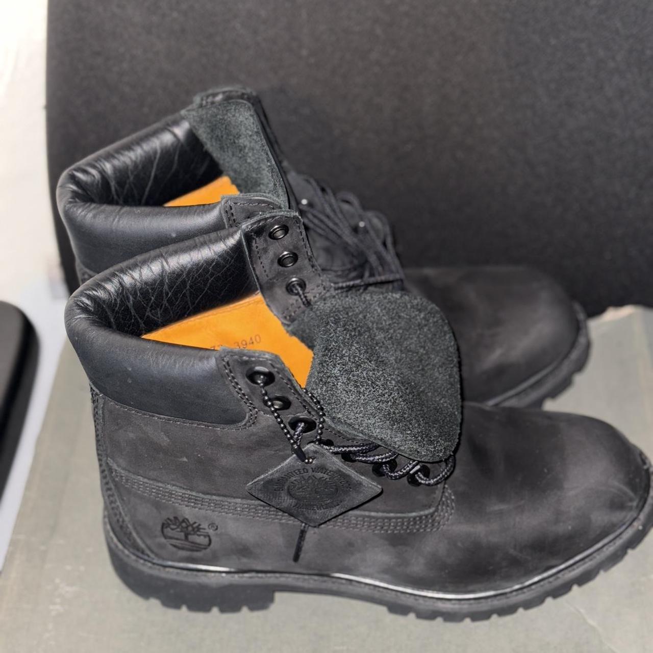 Black suede timberland boots #timberland - Depop