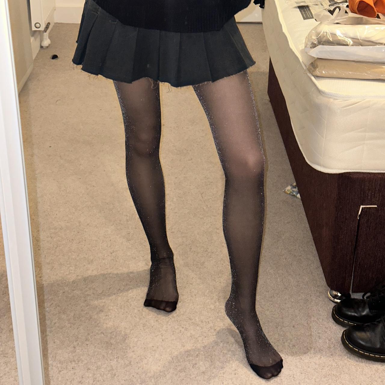 sparkling tights🥰 pics 1-3 with flashlights📸 it’s... - Depop