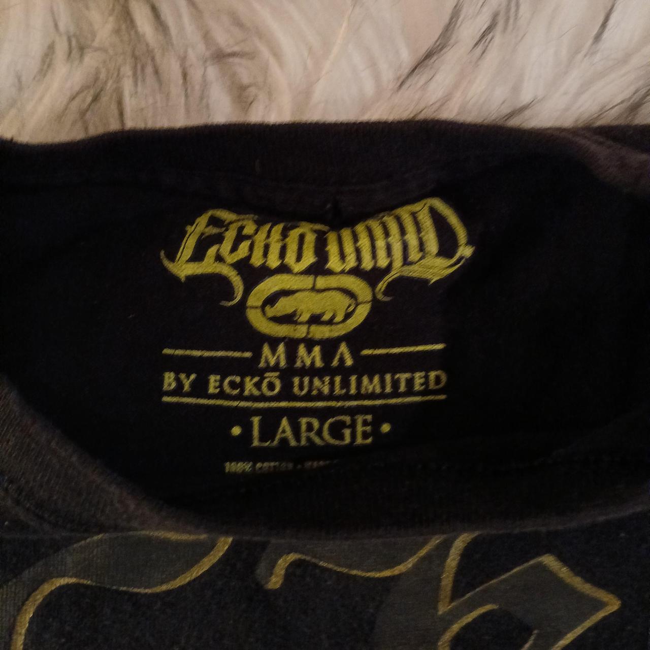 Black MMA style ecko unltd tee large - Depop