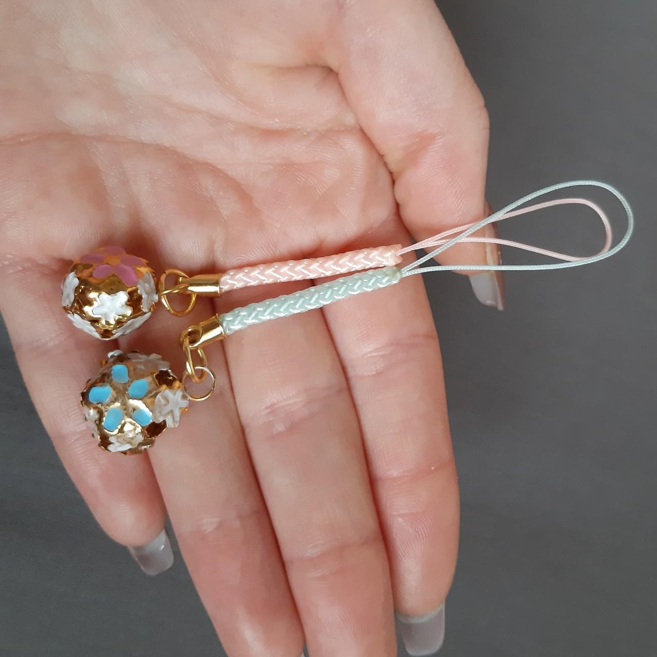 Sakura bell phone charms x2 Both included... - Depop