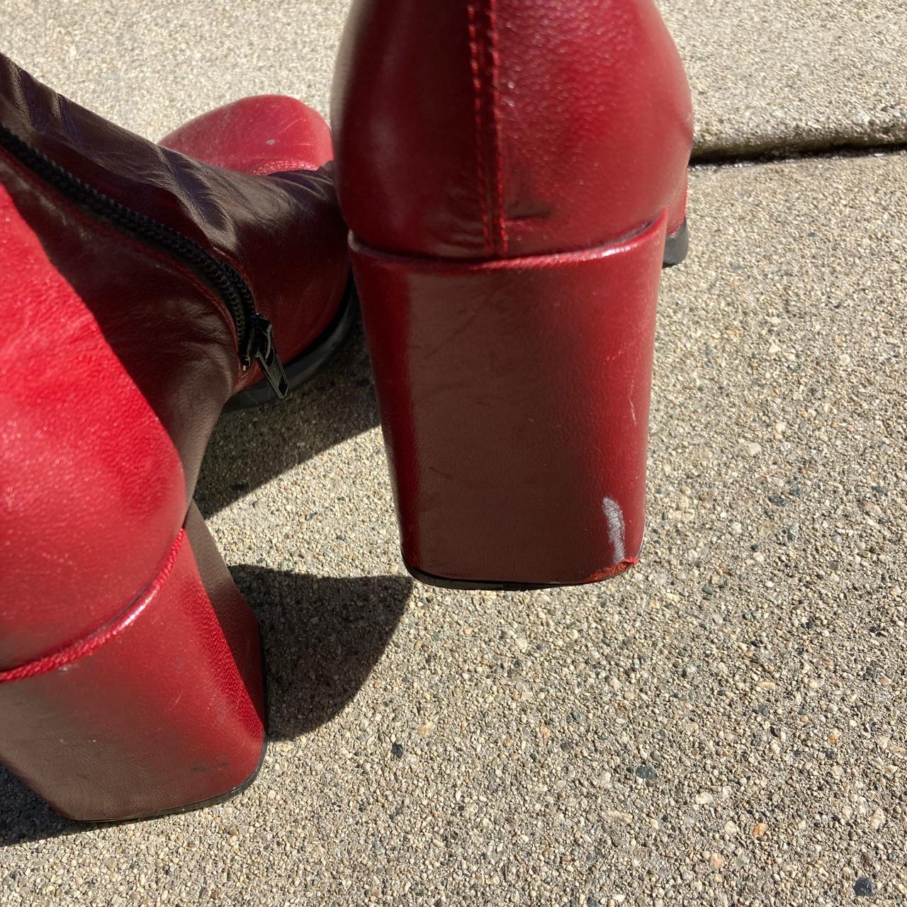 ALDO Women's Red Boots | Depop