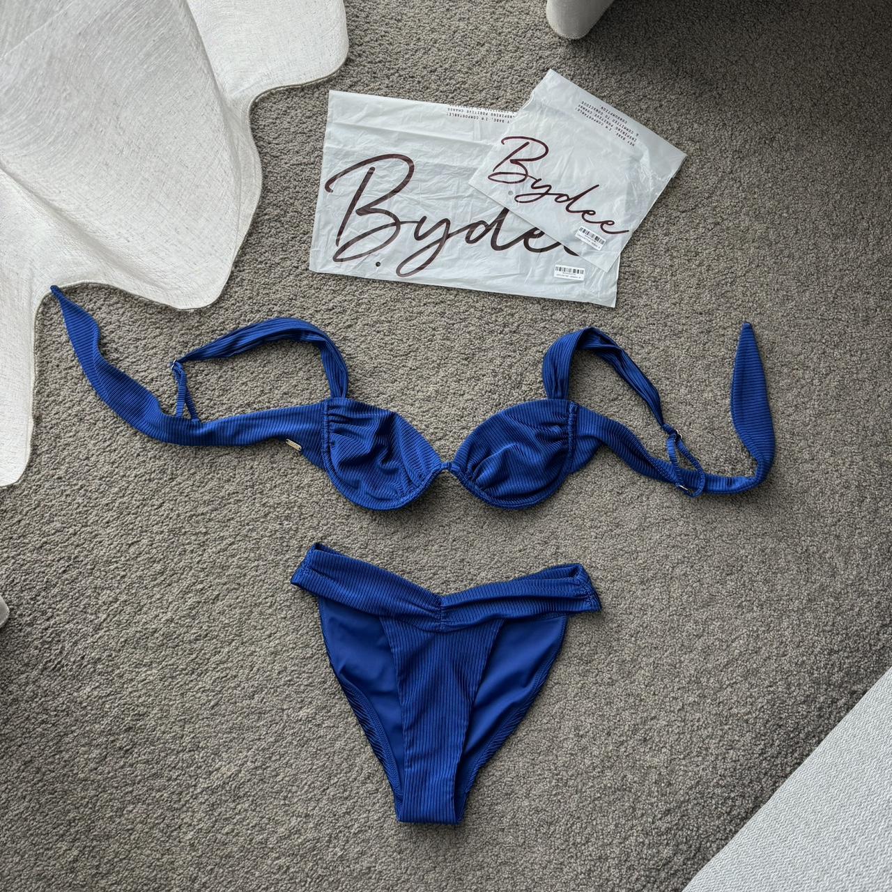 bydee swim set size small top, size small bottoms... - Depop