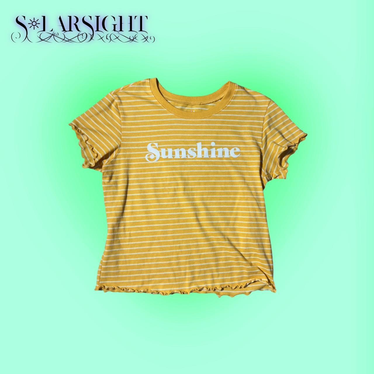 sunshine yellow top perfect for summer! like-new... - Depop