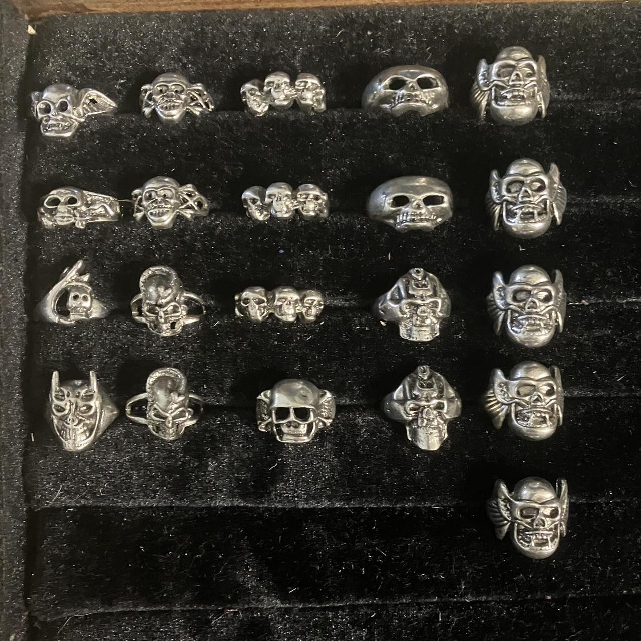 Men’s sterling silver 925 skull rings DM me which... | Depop