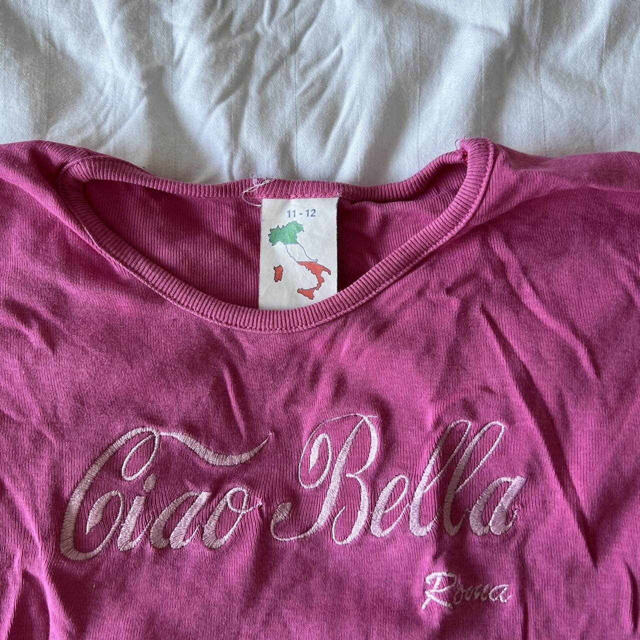 Ciao Bella Roma baby tee INTREST CHECk Bought in... - Depop