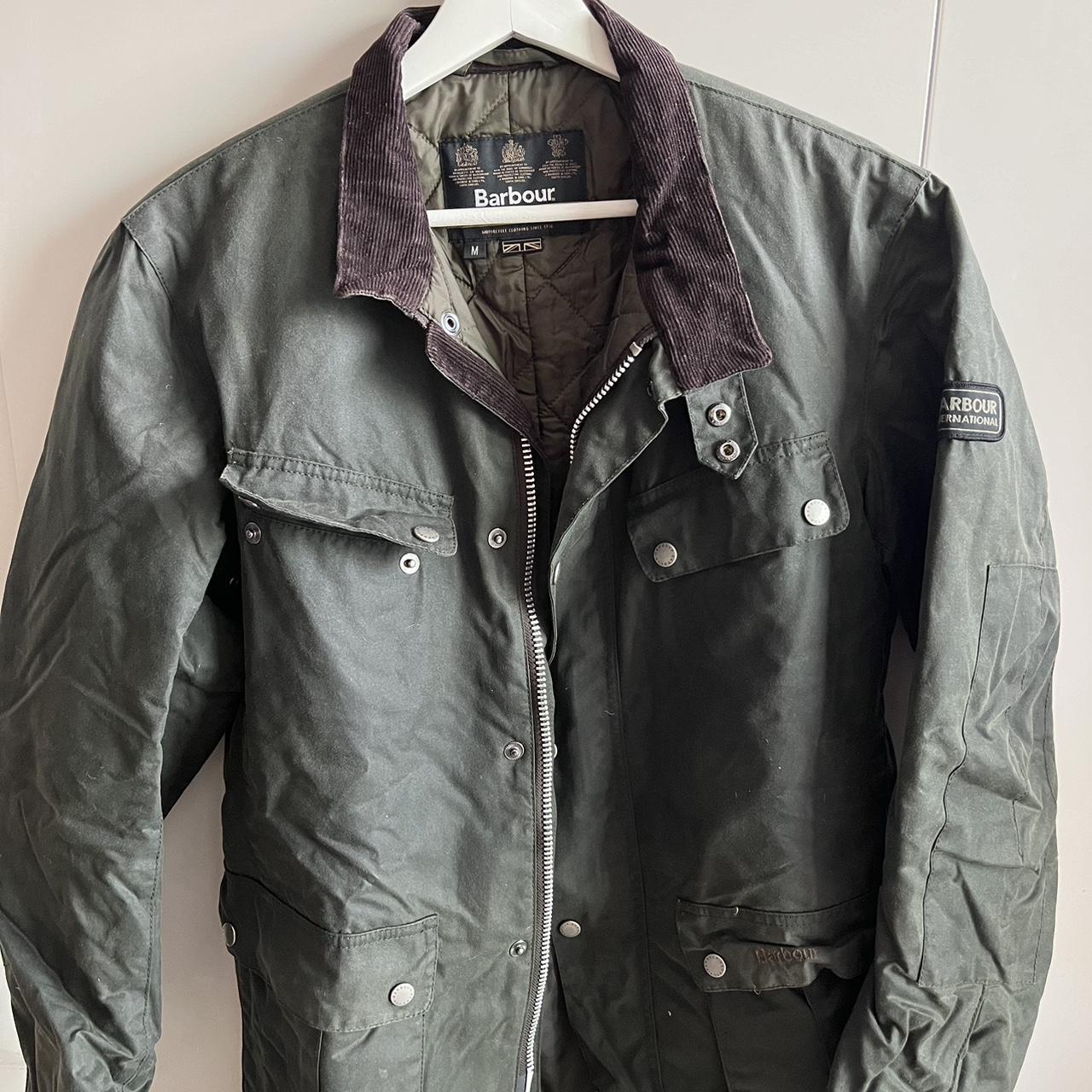 Barbour international duke jacket in green great... - Depop