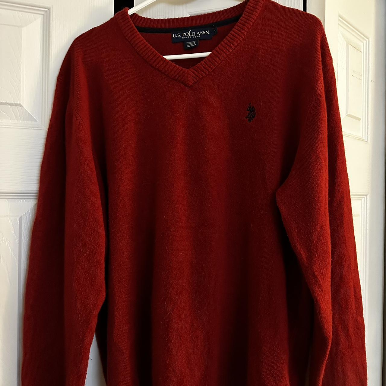 US Polo Assn. red sweater Super cute vintage... - Depop
