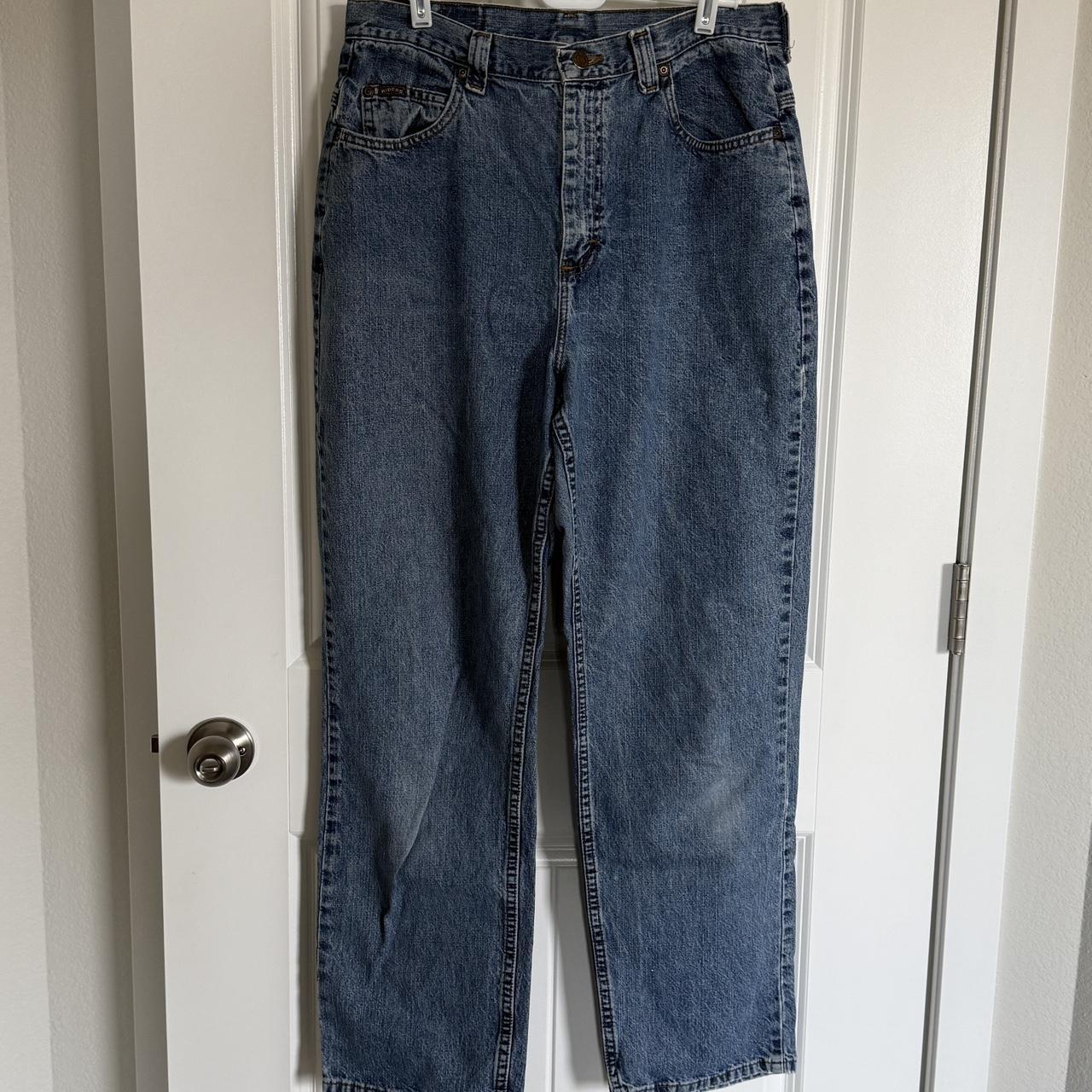 vintage baggy-fit riders jeans. no size tag, but... - Depop