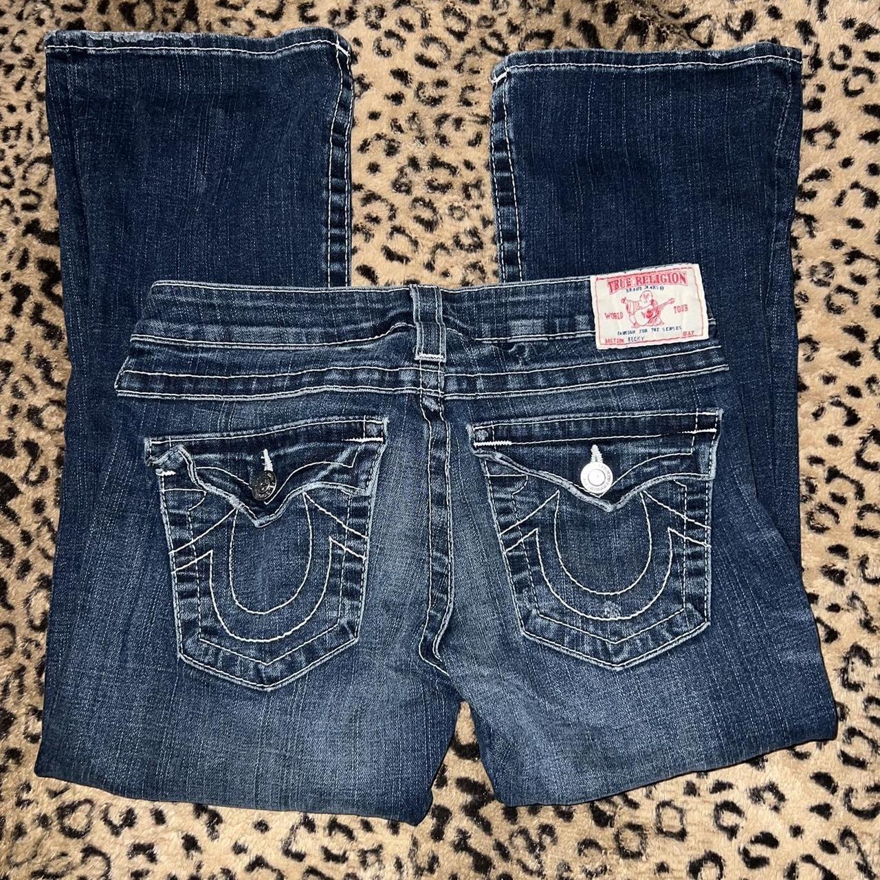 TRUE RELIGION LOW-RISE FLARE/bootcut JEANS basically... - Depop