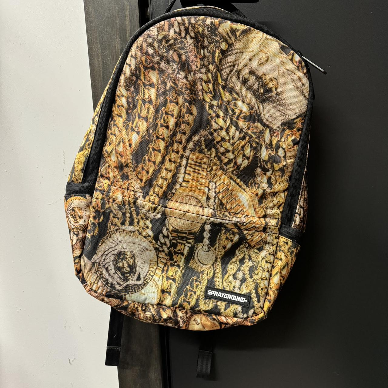 SPRAYGROUND backpack iced out with gold 🥵💫 Never... - Depop