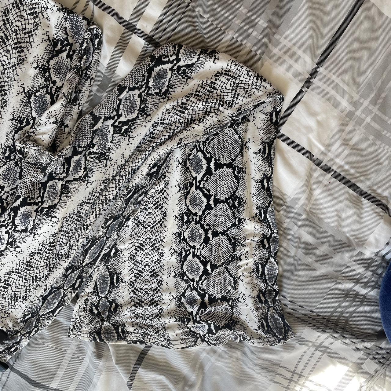 PLT - flare, snake skin pants Very comfy and... - Depop