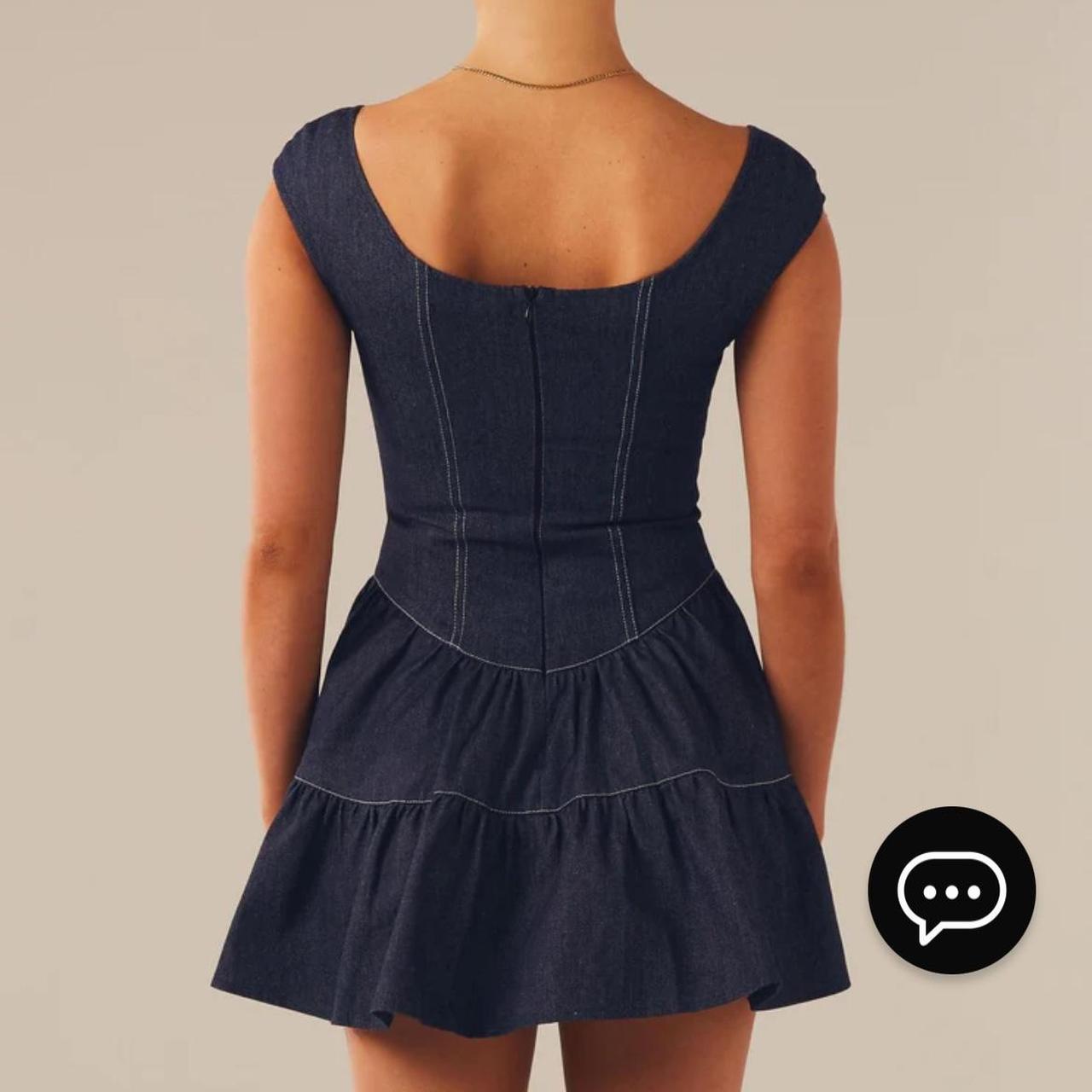 PEPPERMAYO - Isabella Denim Buster Dress Colour -... - Depop