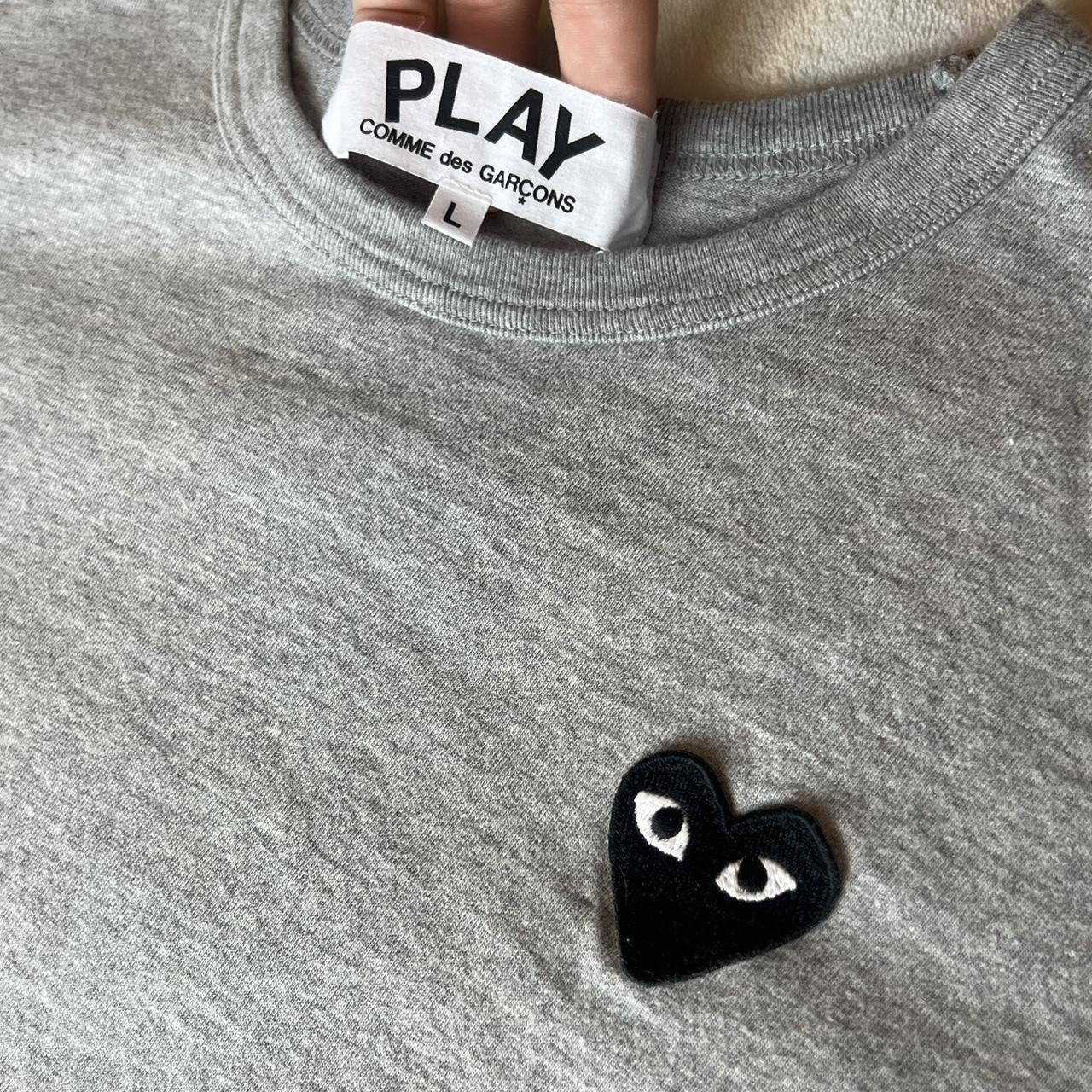 comme des garcons play t shirt, size large - Depop