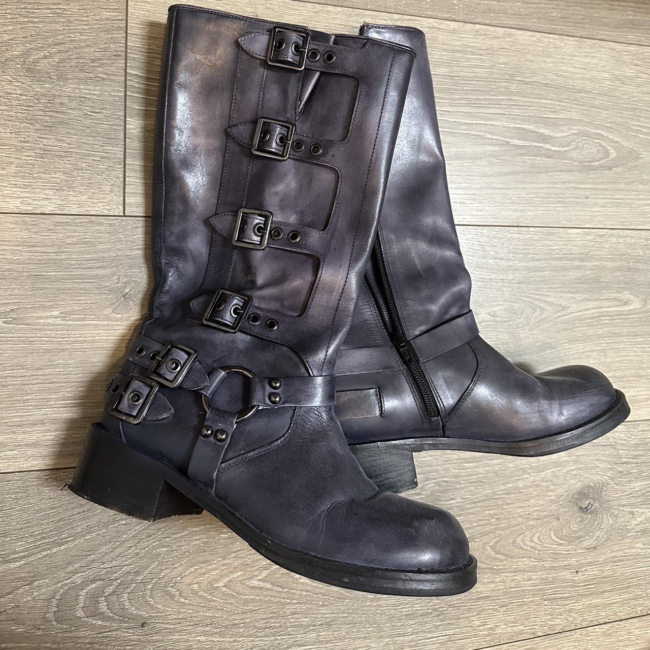 Miu Miu / Steve Madden (like) Buckle Boots *not... - Depop