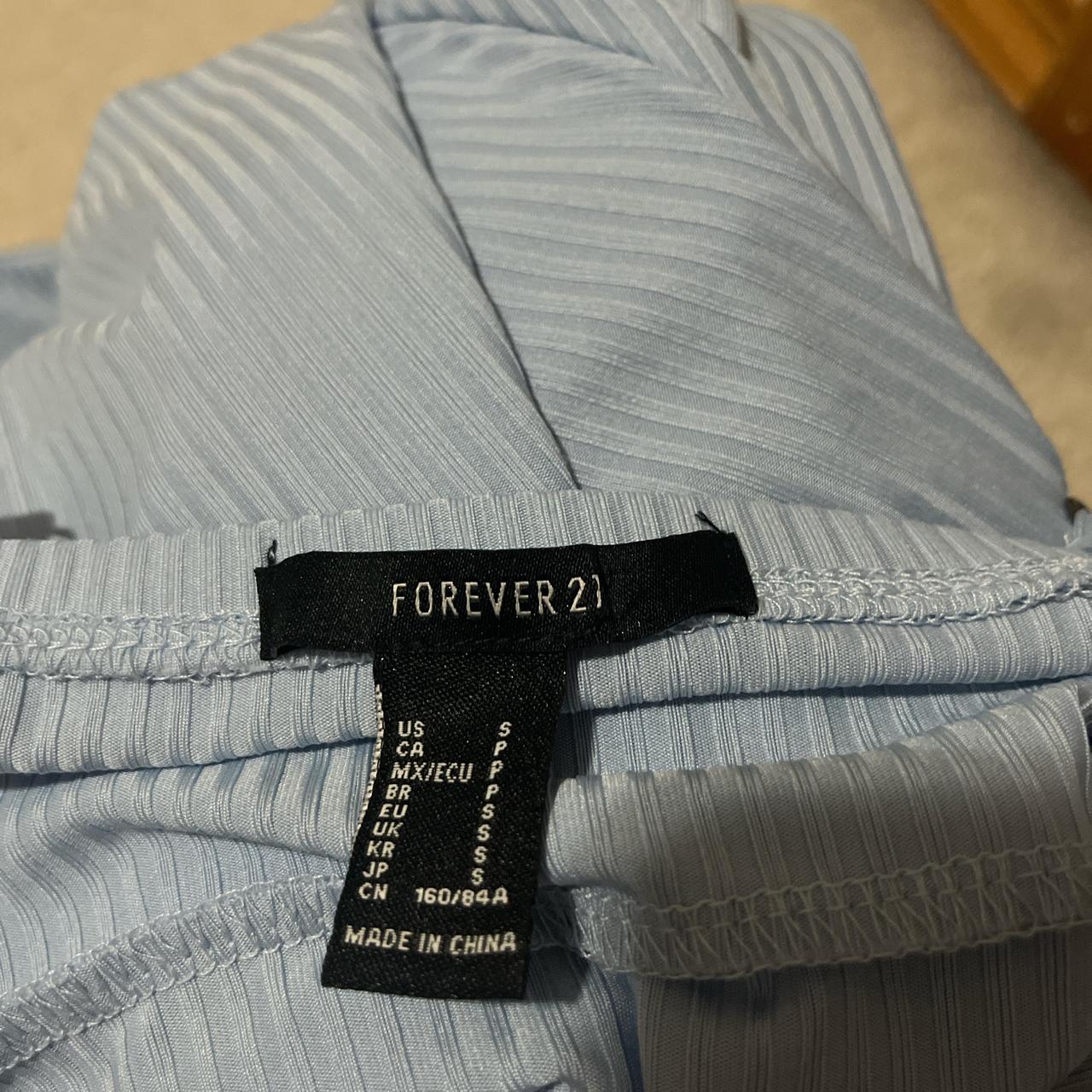 Forever 21 Blue Summer mini dress Fits: S - Depop