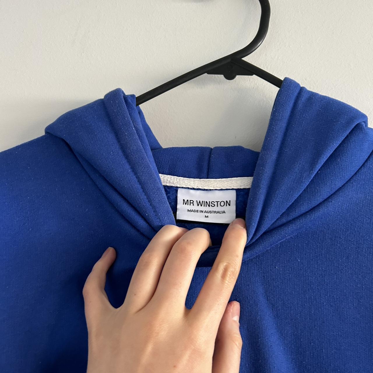 Blue Mr Winston hoodie - Depop