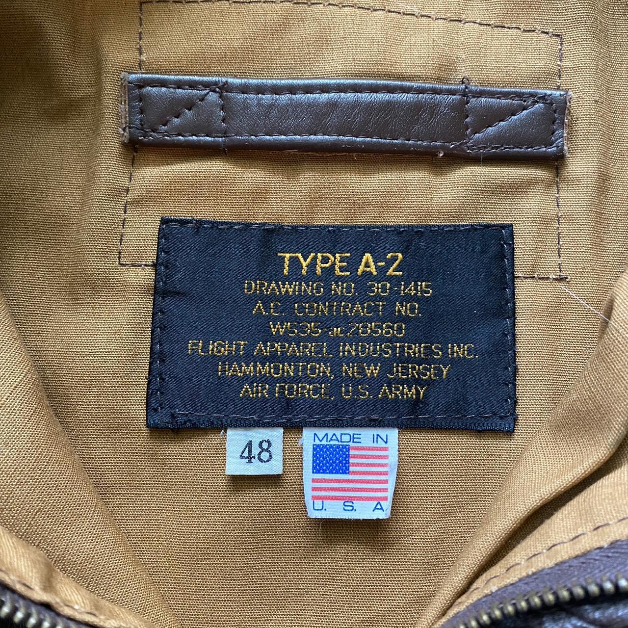 1980’s USAF A2 flight jacket Measures... - Depop