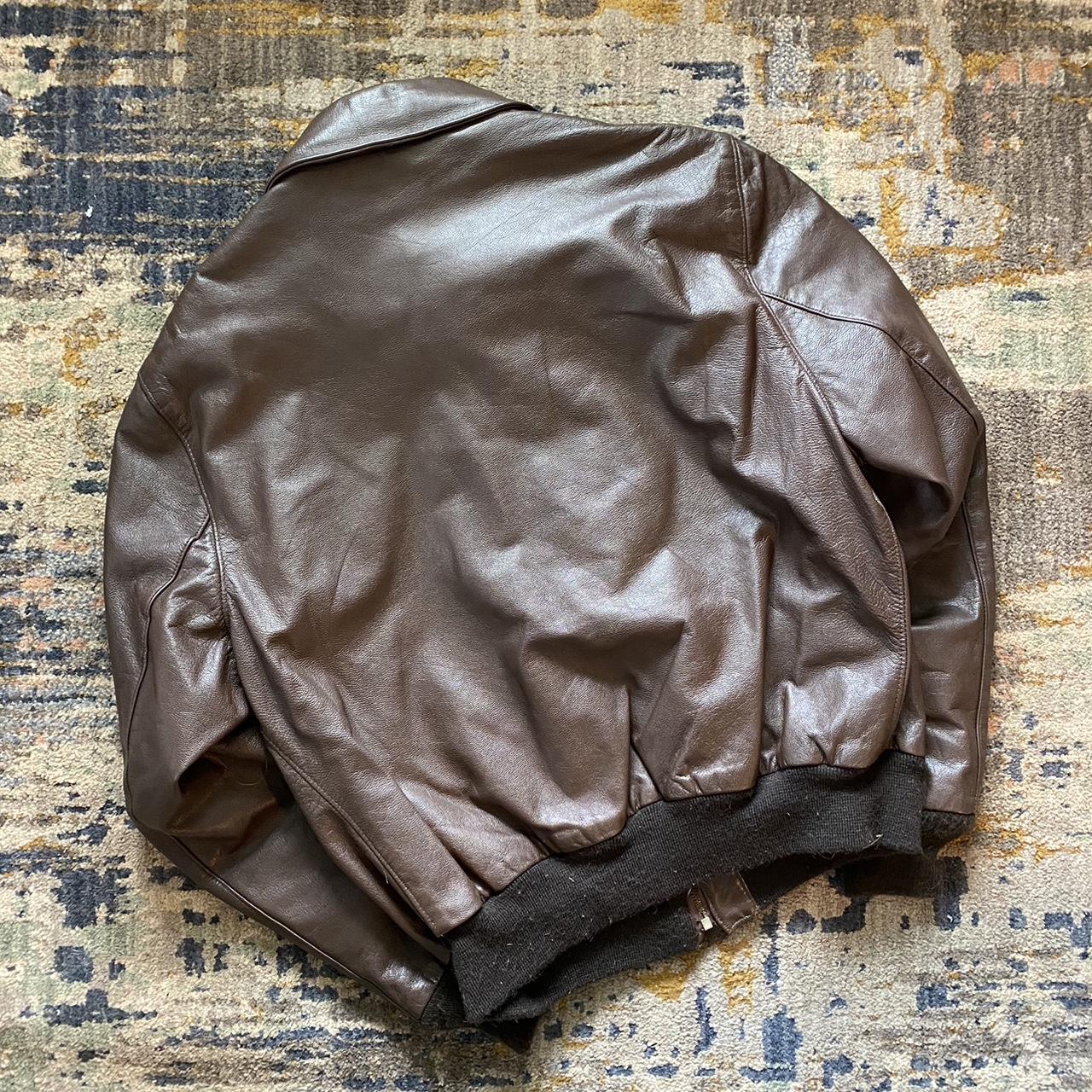 1980’s USAF A2 flight jacket Measures... - Depop