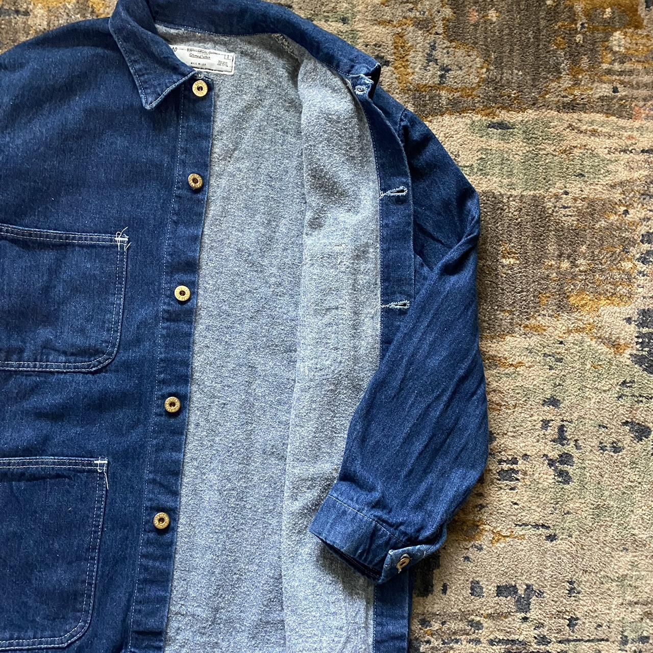 1950’s dark wash stonecutter chore coat Measures... - Depop